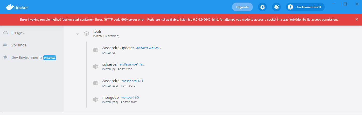 Troubleshoot Docker Wls 2 An Attempt Was Made To Access A Socket In A Way Forbidden By Its